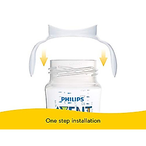 Baby Bottle Handles for Philips Avent Anti-Colic and AirFree Vent Baby Bottles, Compatible Avent Bottle Holder for Baby, 2 Count