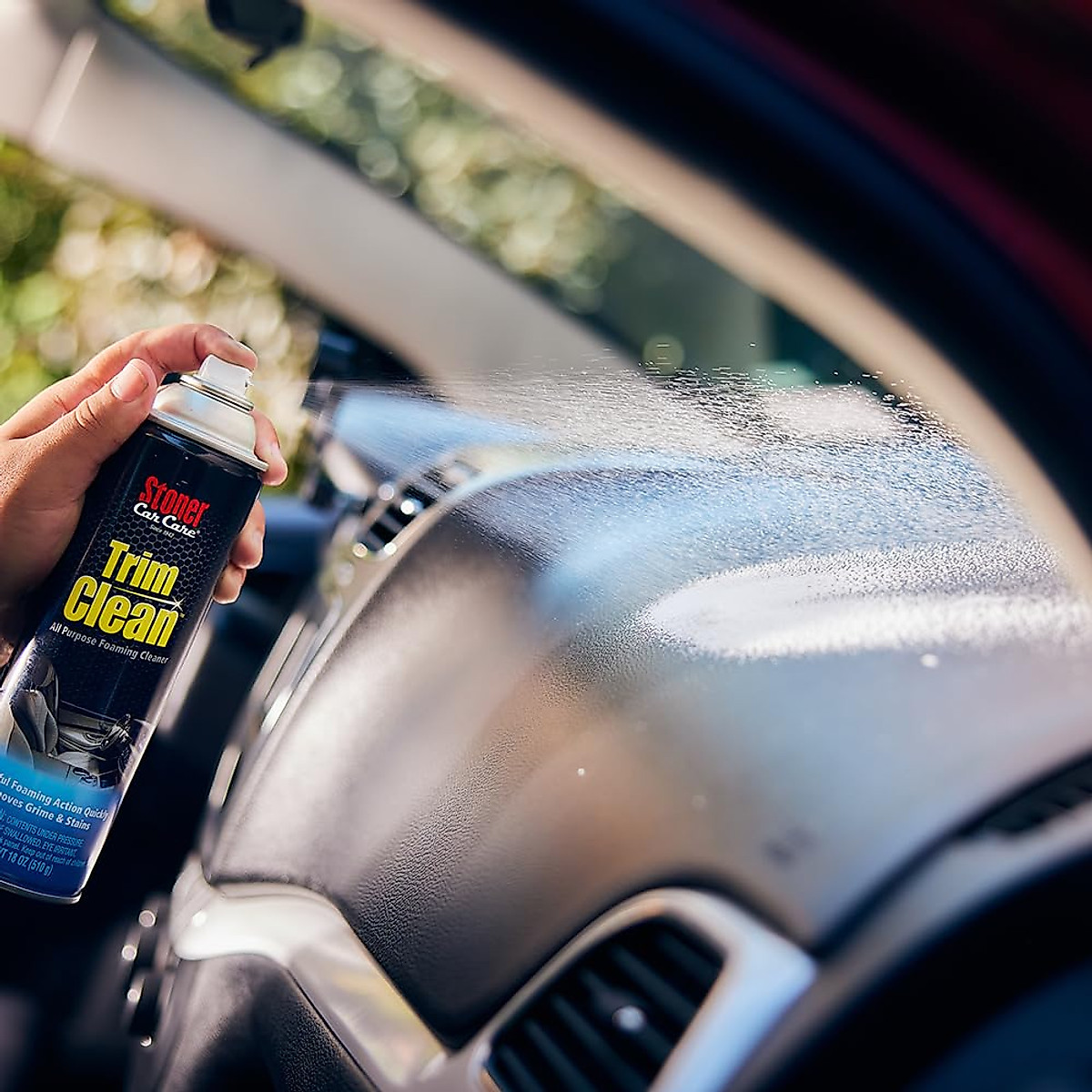 Stoner Car Care 91134 18-Ounce Trim Cleaner Fast Acting Foaming Cleaner Quickly Removes Grime and Stains To Restore Automotive Interiors, Pack of 1