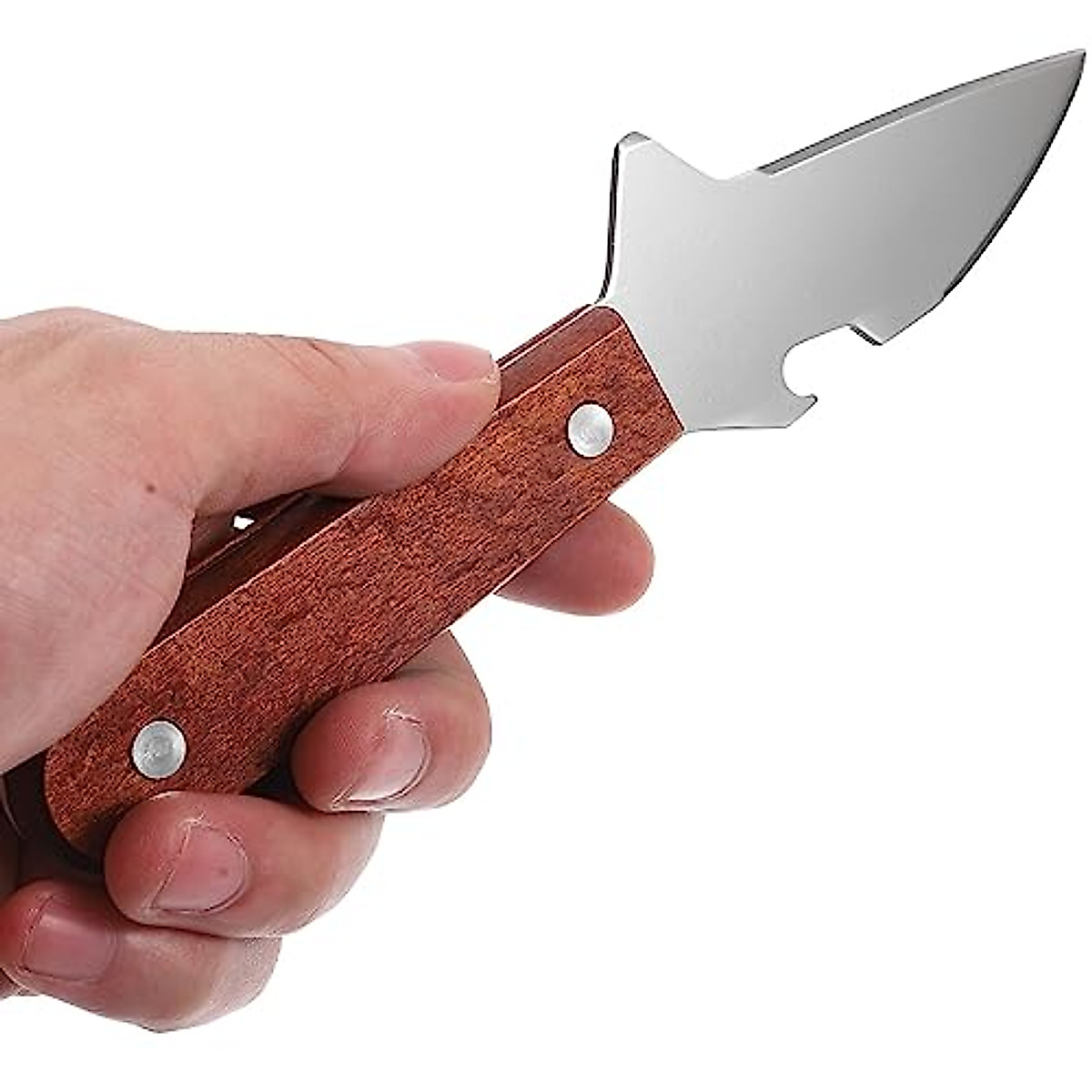 Home Tools Oyster Shucking Knife 2pcs Oyster Knife Shucker Set Oyster Shucker Clam Knife with Wood Handle Seafood Opener for Kitchen Chef Picnic Grilling