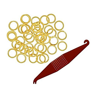 Orthodontic Elastic Rubber Bands - 3/16 Inch, Small, 300 Pack, (4.5 Ounce) for Braces, Dreadlocks, Hair Braids, Fix Tooth Gap, Includes Free Elastic Placer - Natural - Heavy