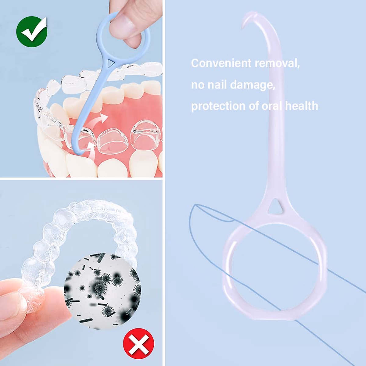 Gxamz Orthodontic Retainer Case with Organizer Bag Aligner Case Bag Retainer Travel Case Pack Mouth Guard Box (Pink claw)