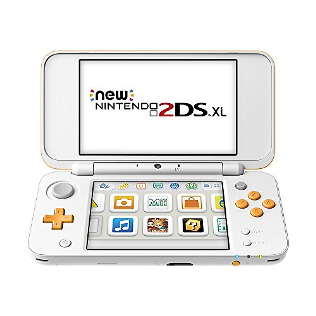 New Nintendo 2DS XL Handheld Game Console - Orange + White With Mario Kart 7 Pre-installed - Nintendo 2DS (Renewed)