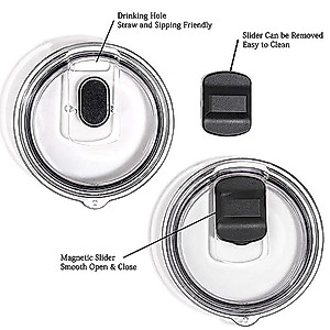 Rambler 20 oz. Stainless Steel Vacuum Insulated Tumbler w/MagSlider Lid there are two layers, Reusable Travel Drinking Mug Cup Hot and Cold Tea Coffee Ice beer for Car Office Desk Home (BLUE)