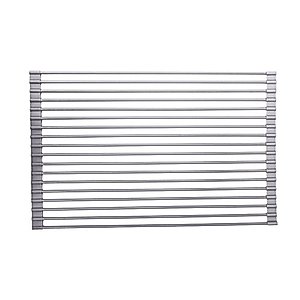 True & Tidy, Multi-Purpose Over The Sink Roll-Up Drying Rack, DR-881, Gray