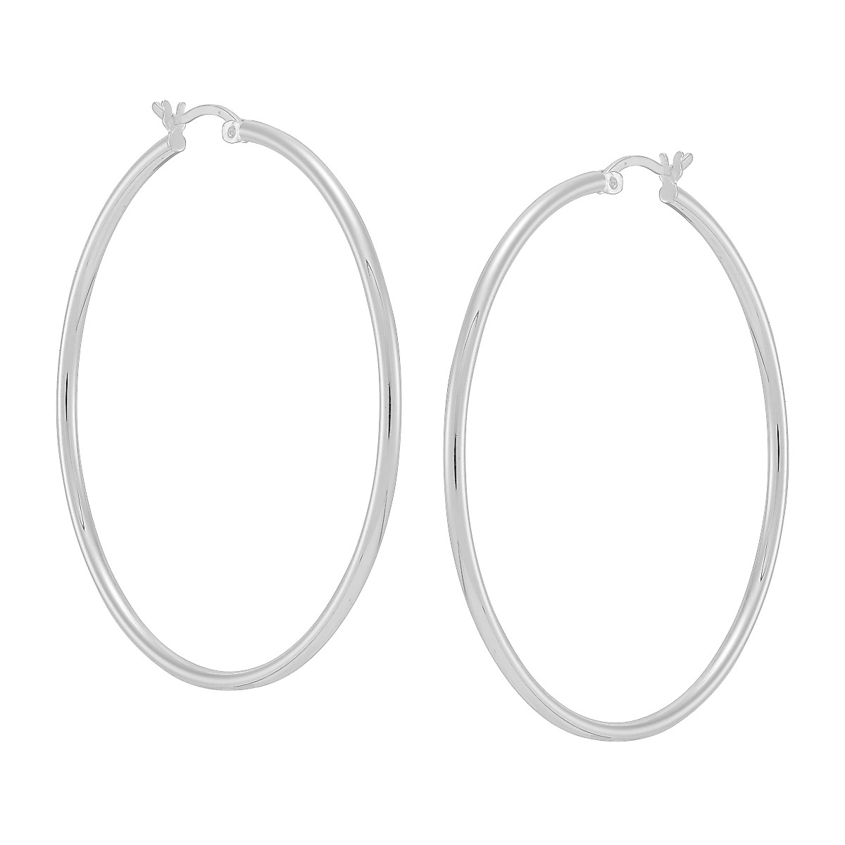 Silpada 'Mirrored Dreams' Hoop Earrings in Sterling Silver