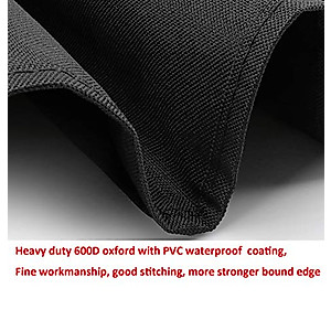 ProHome Direct Heavy Duty Waterproof Grill Cover for Char-Griller Duo 5050/5650 Gas and Charcoal Dual Fuel Grill Without Side Fire Box,Black