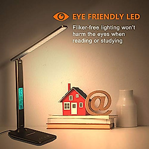 XZN LED Desk Lamp, Table Touch Lamp with USB Charging Port (LED Deak Lamp)