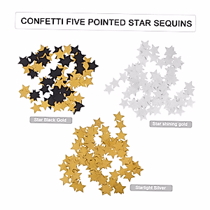 ERINGOGO 600 Pcs Confetti Fake Ice Cream Cone Desktop Decor Wedding Decor Dining Room Table Decor Table Scatter Wedding Embellishments Party Decoration New Sequins Paper Baby Metal Foil