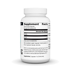Source Naturals Glycine 500 mg Amino Acid Dietary Supplement - 100 Capsules