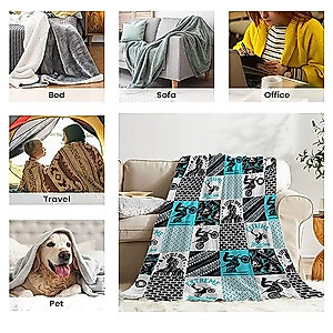 ZHONGKUI Dirt Bikes Blanket,Gift for Motocross Rider,Extreme Sports Flannel Blanket for Boys Kids Teens,Motorcycle Fuzzy Blanket Plush Blankets for Couch,Bed,Camping,40"x50"-Throw Size for Kids