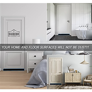 Door Draft Stopper, Draft Stopper for Bottom of Door 30-36",Under Door Draft Stopper Weather Stripping,Door Sweep Soundproof, Black