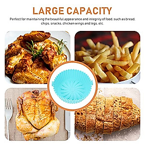 Angoily Air Fryer Liner Air Fryer Silicone Pot Non Stick Air fryers Liner Silicone Air Fryer Pan Air Fryer Baking Tray Air Fryer Basket Air Fryer Oven Accessory Air Fryer Silicone Liners