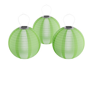 Pure Garden 50-LG1006 Solar Path Lights-13.8” Stainless Steel Outdoor Stake Lighting for Garden, Landscape, Patio, Driveway, Walkway-Set of 3, Green