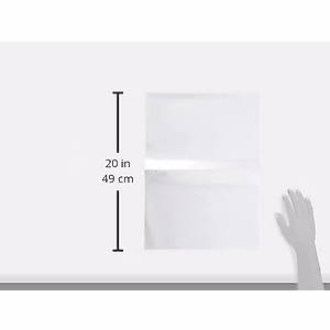 Artcare 15142001 45.5 x 0.1 x 35.5 cm A3 Synthetic Material Archival Unpunched Box Sleeves, Pack of 10, Clear