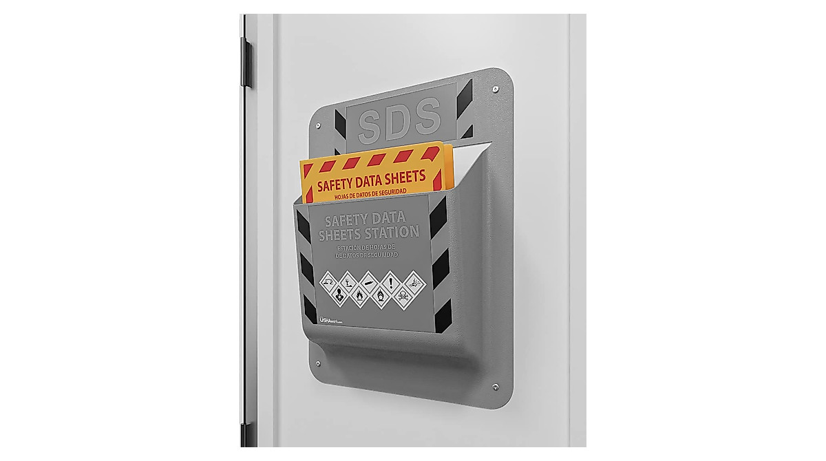 Yellow Safety 3-Pack SDS Binder - OSHA 2024 Compliant & Heavy Duty