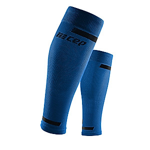 The Run Calf Sleeves 4.0, Blue, Men, III