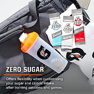 Gatorade Zero with Protein Powder Packets, 10g Whey Protein Isolate, Zero Sugar, Electrolytes, 3 Flavor Variety Pack, 0.52oz (Pack of 30)