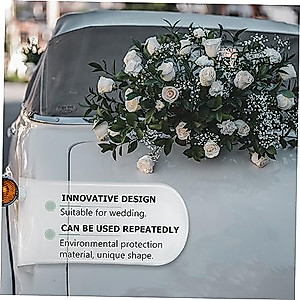 Abaodam 6 Pcs Flower Sucker Large Flower Cage Holders Suction Cup Wreath Holder Floral Grande Cage Floral Foam Sausage Flowers Cage Floral Mud Tray Artificial Flowers Plastic Arched