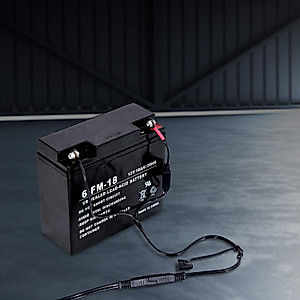 TOPDC 22" 10A Fused Ring Terminal 6 PCS Harness Quick Connect Extention Cord for Battery Charger/Maintainer