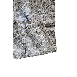 Barefoot Dreams CozyChic CozyChic Plaid Stroller Blanket, Sky/Dove Gray-30”x40