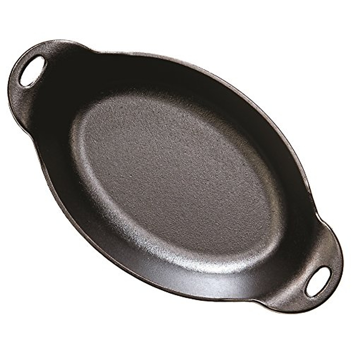 Lodge HOSD Heat Enhanced and Seasoned Cast Iron, 36-Ounce Oval Serving Dish, 36 ounce, Black