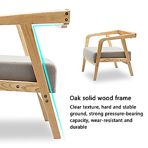 Accent Chair Armchair Upholstered Living Room Chairs Modern Club Chair Guest Reception Couch Comfy Single Sofa for Reading Bedroom (Color : F)