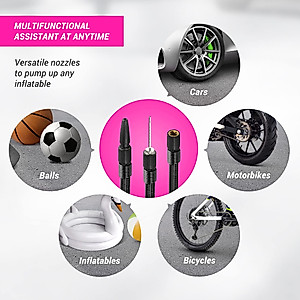 Electric Air Compressor Tire Inflator AC/DC Portable for Car – DC 12V, Home – AC 110V, Upscale, with Digital Pressure Gauge, Air Pump for Car Tires, Motorcycle, Bike, Basketball and More