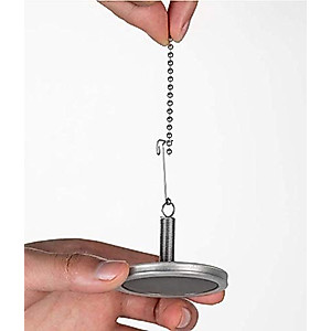 Permanent Siphon/Syhon Coffee Filter for Hario Yama Siphon Coffee Maker and Other Syphon Coffee Maker, Stainless Steel & White Silicon Rubber, Model: A1