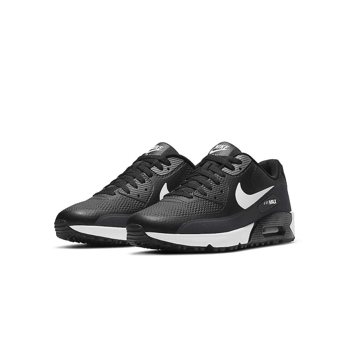 Nike Men's Air Max 90 G Spikeless Golf Shoes, Black/White/Anthracite/Cool/Gray, 10.5
