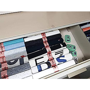 DressBook OYSTERBOY Foldable Clothes T-Shirt Closet Organizer (10, Small - for Kids)