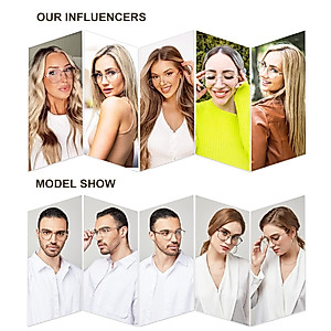 SOJOS Oversized Aviator Blue Light Blocking Glasses for Women Men, Metal Frame Clear Lens Eyeglasses SJ5098, Matte Black Frame/Anti-Blue Light Lens