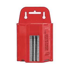 Zeluga ZL138 100 Pc. SK2 Steel Utility Hook Blade with Wall Mountable Dispenser