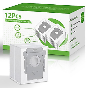 Rowhalf 12 Pack Vacuum Bags, Effective Dust Filtration, Compatible with iRobot Roomba Bags i & s & j Series, Replacement for i3+, i4+, i6+, i7, i7+(7550) j7, j7+i8+, s9+ Automatic Dirt Disposal Bags