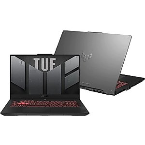 ASUS 2023 Gaming Laptop TUF AMD Ryzen 7 7735HS 8-Core NVIDIA Geforce RTX 4050 6 GB 64 GB DDR5 2 TB SSD 17.3" 1920x1080 144 Hz Win10 Home WiFi 6 Bluetooth 5.3 Backlit Keyboard 720p HD Camera