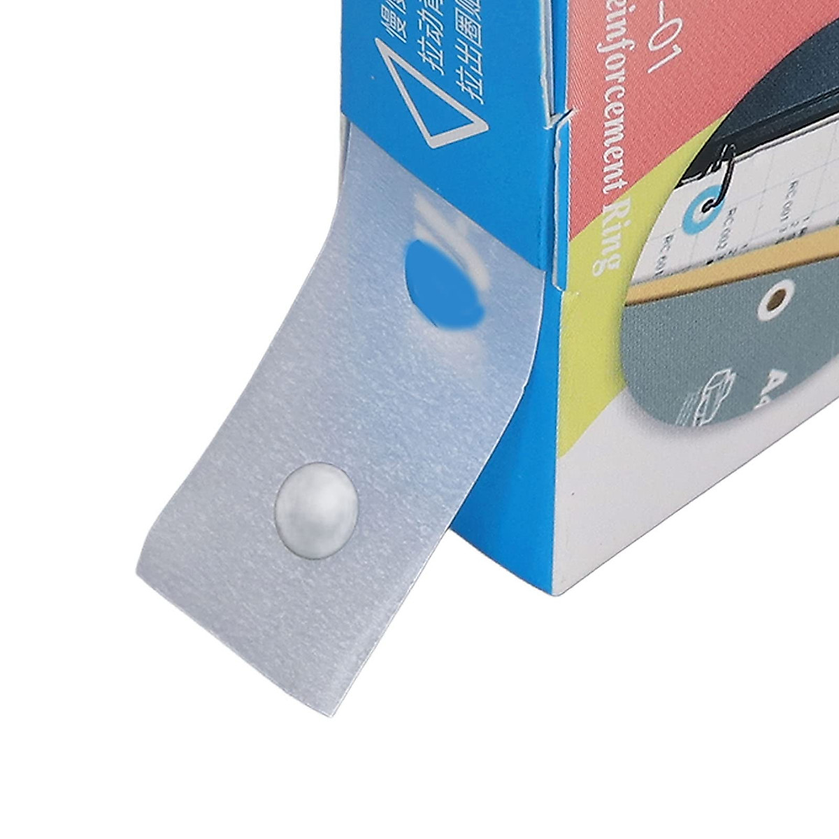 Hole Punch Reinforcers Stickers DIY Production PVC Waterproof Simple Reinforcement Labels for DIY Photo Albums Decoration Notebook Stickers (Transparent)