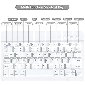 BQSS Keyboard Case for ipad 10.2" 9th/8th/7th Gen,Wireless Magnetic Detachable Keyboard for iPad 9th/8th/7th, for iPad Air 3rd Gen Stand Tablet Cover Case with Built-in Pencil Holder(Grey)