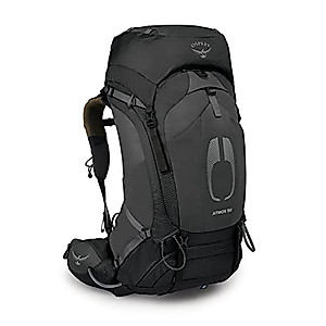 Osprey Atmos AG 50L Men's Backpacking Backpack, Black, Small/Medium