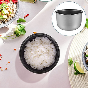 Cabilock 2L Kitchen Inner Cooking Pot Non-stick Inner Pot Universal Inner Pot Rice Cooker Supply Nonstick Cooking Pot Inner, Silvery