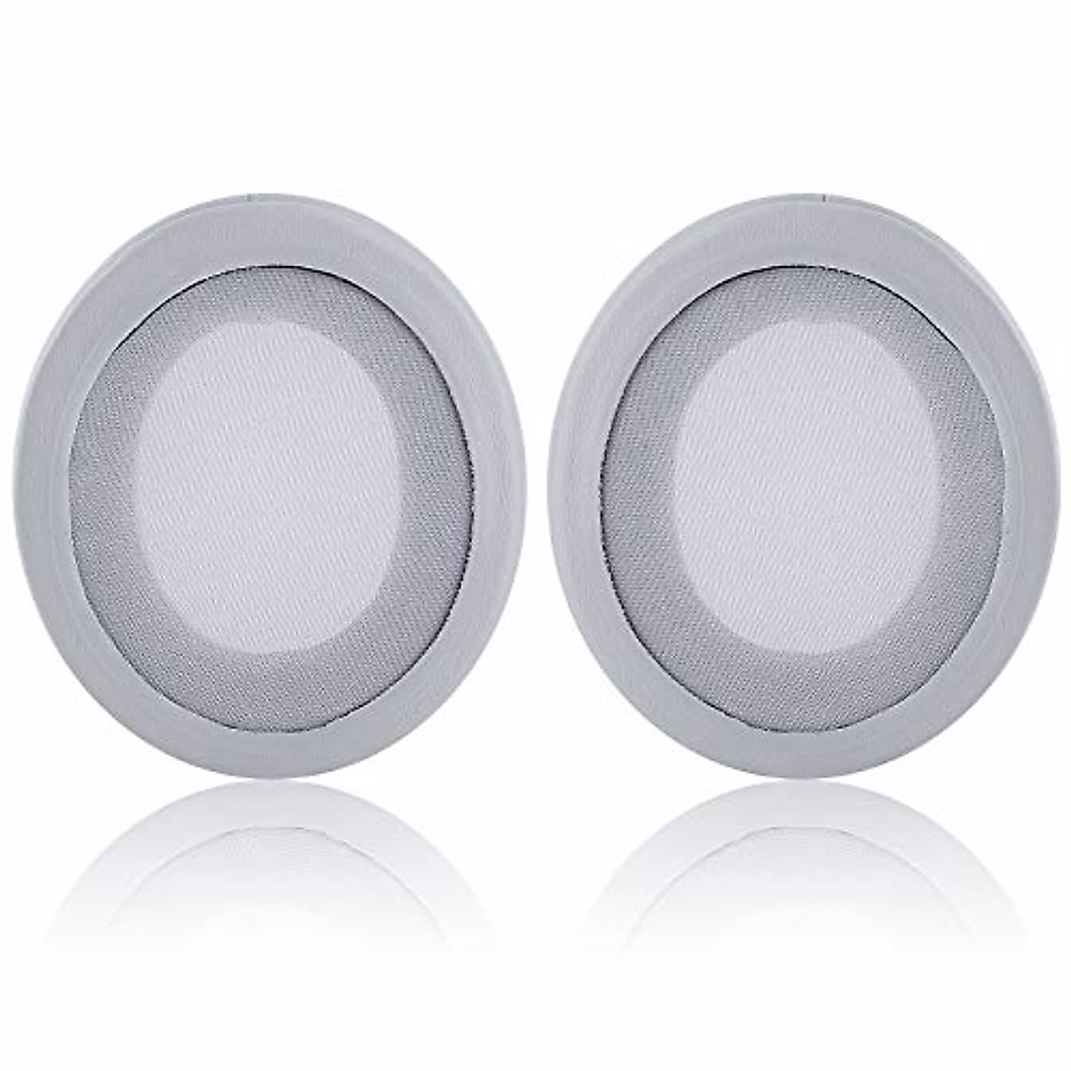 Jecobb Replacement Ear Pads Cushion Cover with Protein Leather & Memory Foam for Razer Nari, Ultimate, Essential, Kraken Kitty, Kraken Tournament Edition Headset ONLY – Oval (Grey)