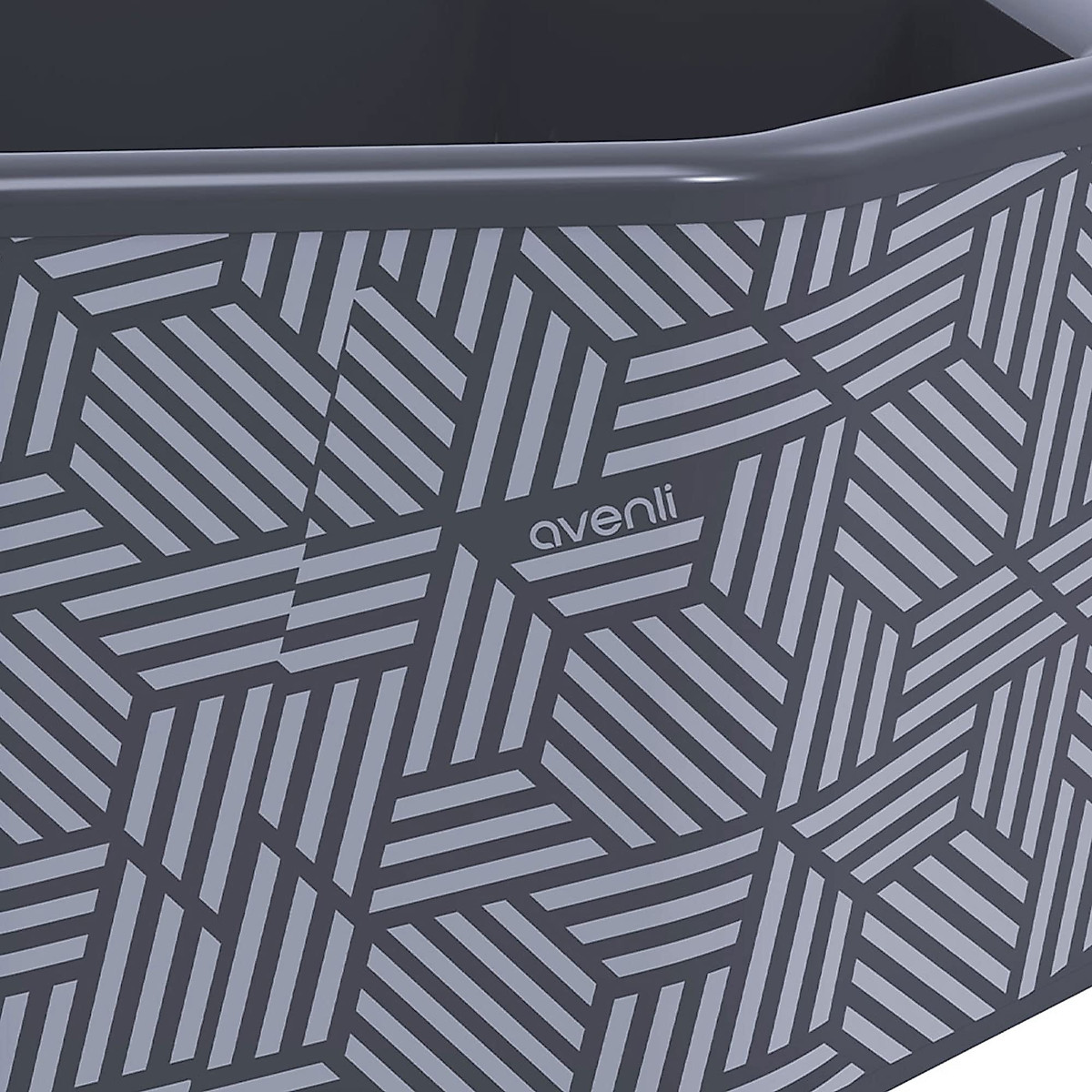 JLeisure Avenli 940L 67 Inch 5 Person Inflatable Hexagon Hot Tub Victory Spa, Stylish Inflatable Hot Tub Perfect for Relaxation, Gray