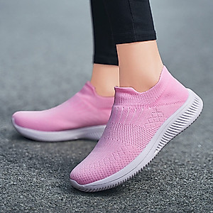 Breathable Running Shoes Breathable Mesh Sneaker Canvas Low Top Sneakers Slip On Trainers