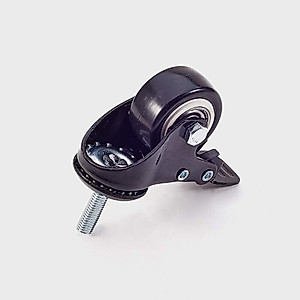 Caster Furniture，Rubbered Trolley Wheels ， Castor Wheels,Furniture Casters,Office Chair Roller Swivel Caster Wheel 8mm Thread 1.5Inch Dia 1pcs/2pcs/4pcs