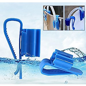 2Pcs Multifunction Plastic Adjustable Fish Tank Mounting Clip Water Pipe Tube Clamp Hose Holder Aquarium Hose Clamp