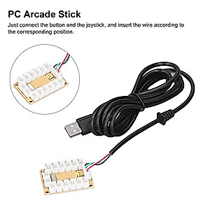 Shanrya PC Arcade Stick, Retro USB Encoder Arcade Stick for Game Halls