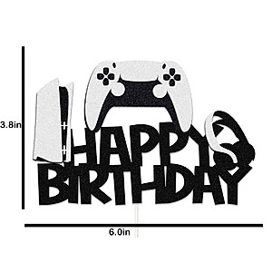 Video Game Cake Toppers Game Cake Decoration with Glitter Game for Video Game themed Party