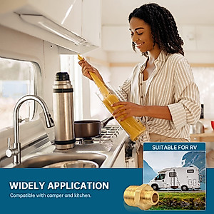 WEWE Single Handle High Arc Brushed Nickel Pull Out Kitchen Faucet,Single Level Stainless Steel Kitchen Sink Faucets with Pull Down Sprayer with 1/2 to 3/8 Adapter 2 Pieces