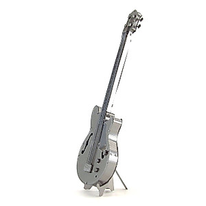 Metal Earth 3D Laser Cut Steel Models - Drum Set, Base Guitar AND Lead Electric Guitar = SET OF 3