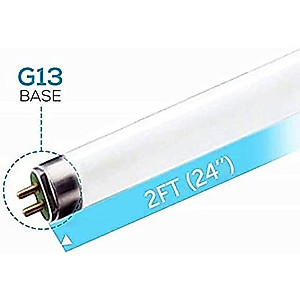 GE 45743 F17T8/SP35/ECO 2' T8 Fluorescent Lamp , Case of 24