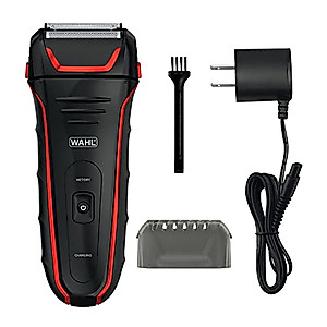 Wahl Clean & Close Electric Razor Rechargeable Wet/Dry Waterproof Electric Shaver for Cordless Men's Grooming & Beard Trimming - Lithium Ion with Long Run Time & Quick Charge – Model 7064
