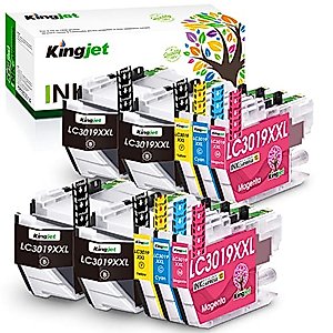 Kingjet Compatible LC3019 Ink Cartridge Replacement for Brother LC3019XXL (4 Black 2 Cyan 2 Magenta 2 Yellow, 10-Pack) High Yield Use with MFC-J5330DW MFC-J6530DW MFC-J6930DW MFC-J6730DW Printer